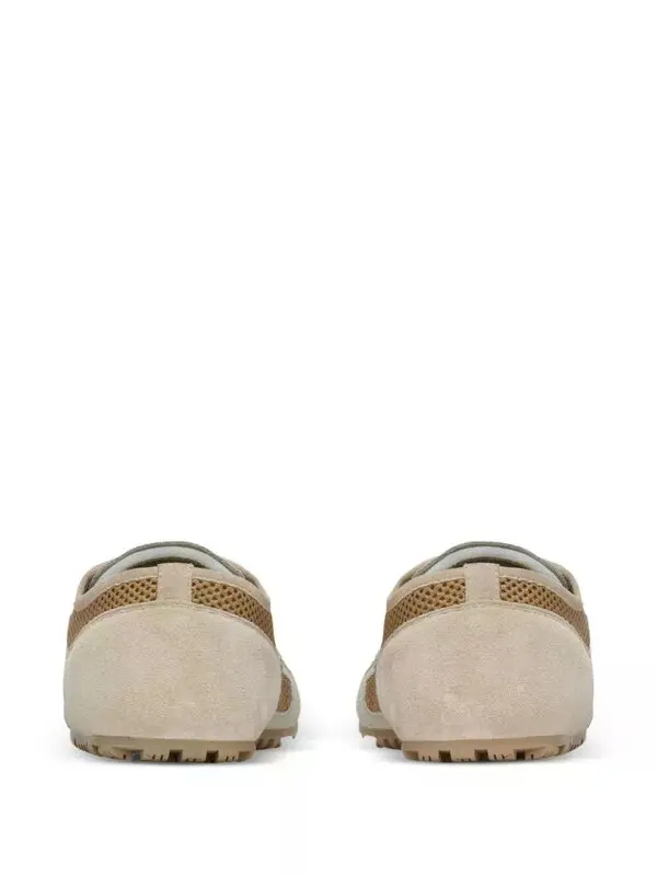 Balmain Racer Trainers In Mesh And Suede - Neutrals