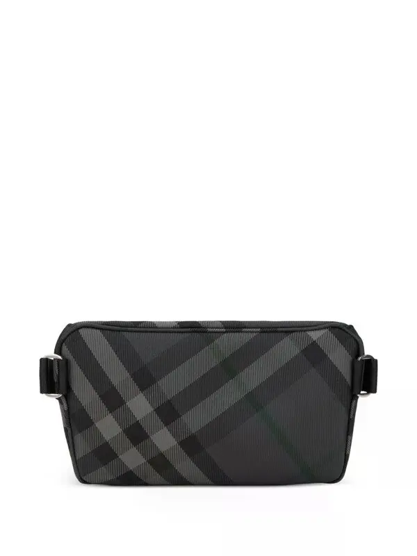 Burberry Check Pattern Belt Bag - Grey