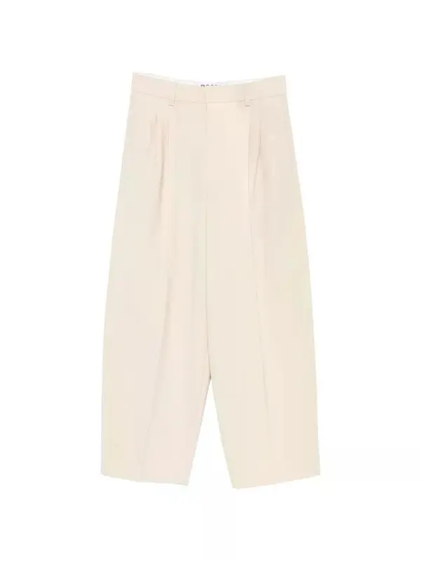 ROSSI Cropped Pleated Trousers