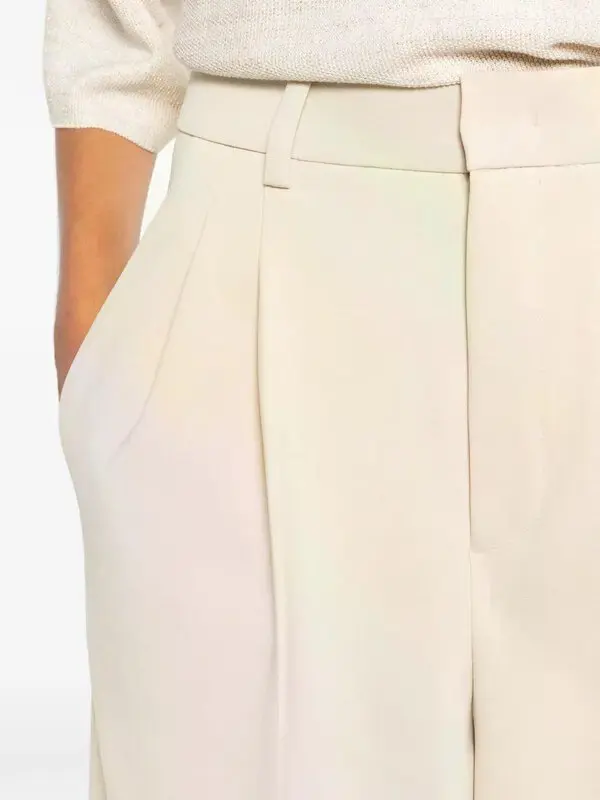 ROSSI Cropped Pleated Trousers