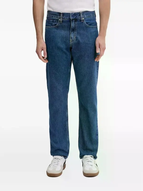 Karl Lagerfeld Logo-patch Straight-leg Jeans