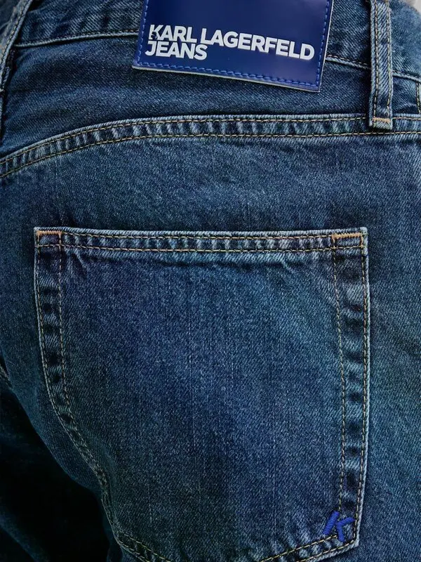 Karl Lagerfeld Logo-patch Straight-leg Jeans