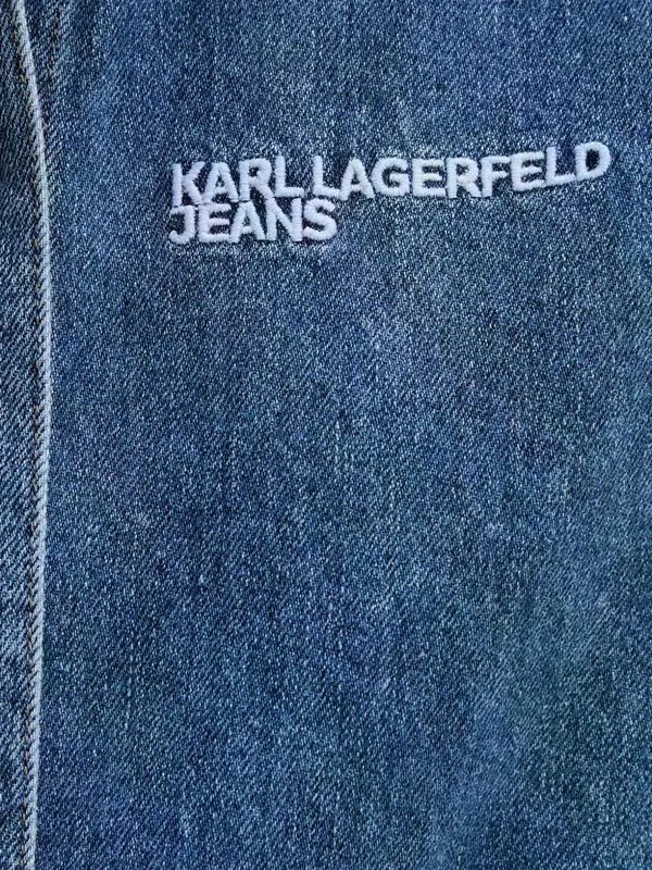 Karl Lagerfeld Sleeveless Shirt With Logo Embroidery