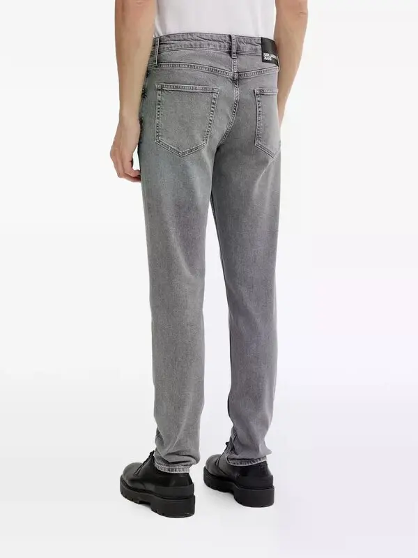 Karl Lagerfeld Whiskered Logo Patch Jeans