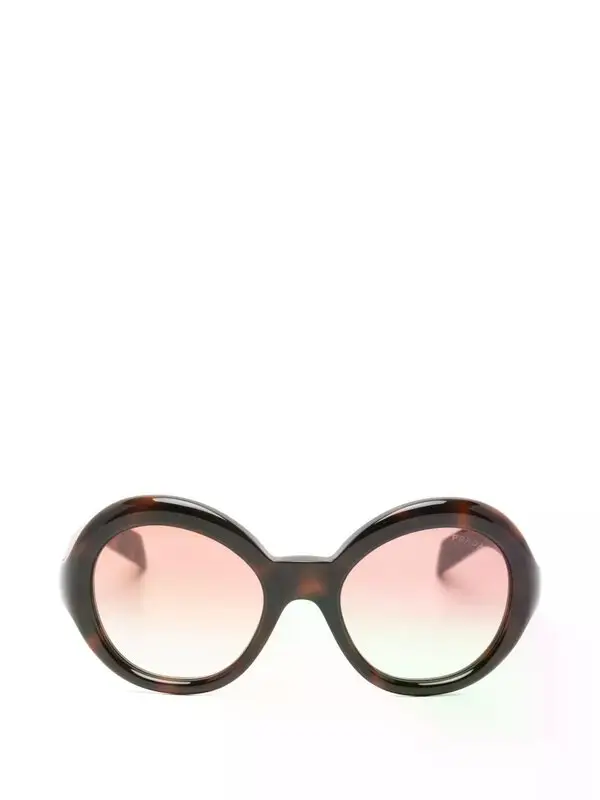 Prada Round-frame Sunglasses - Brown