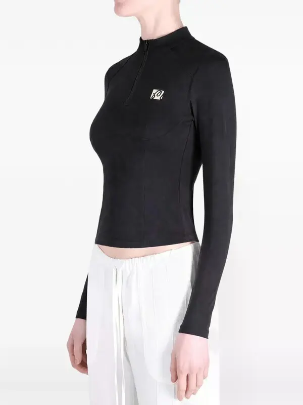 MALBON Dani Cut-out Half-zip Top