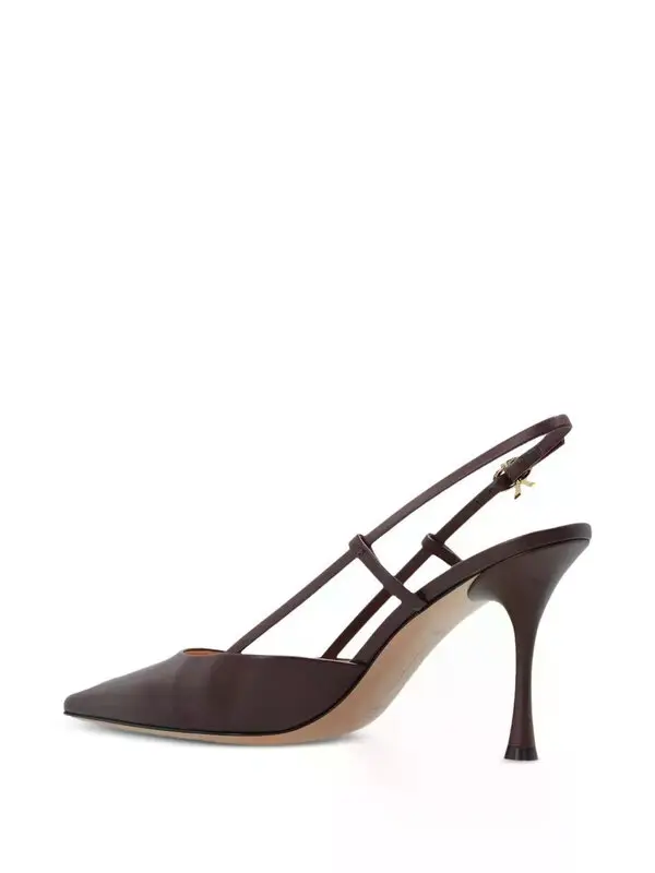GIANVITO ROSSI Ascent Pointed-toe Slingback Pumps - Red