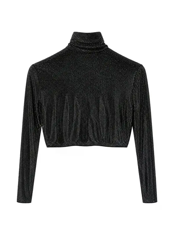 Off-White Embellished Cropped Top