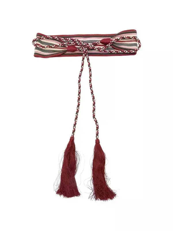 Antonio Marras Striped Tassel Belt - Red