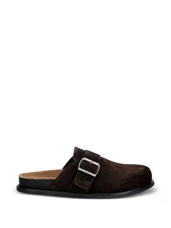 VAGABOND SHOEMAKERS Effie Suede Mules With Buckle Fastening