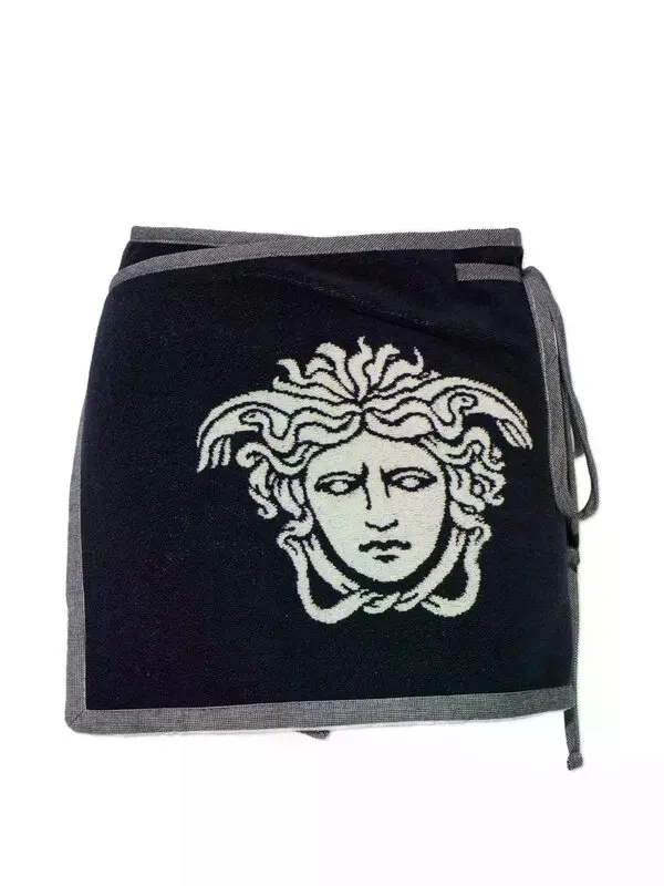 Versace Medusa Head Wrap Beach Skirt