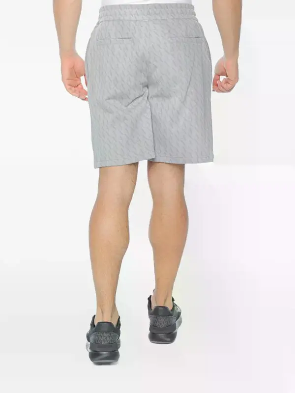 Armani Exchange Monogram Print Drawstring Shorts