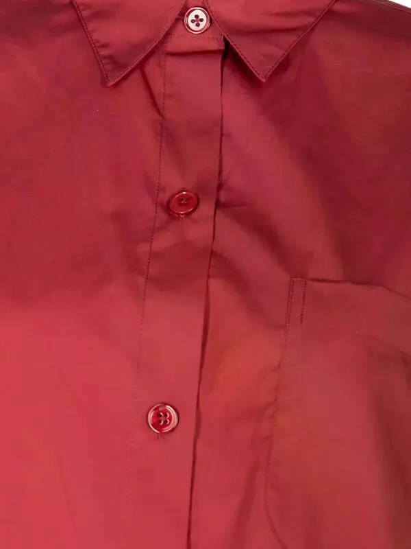 TWP Short Sleeve Shirt With Chest Patch Pocket - Red