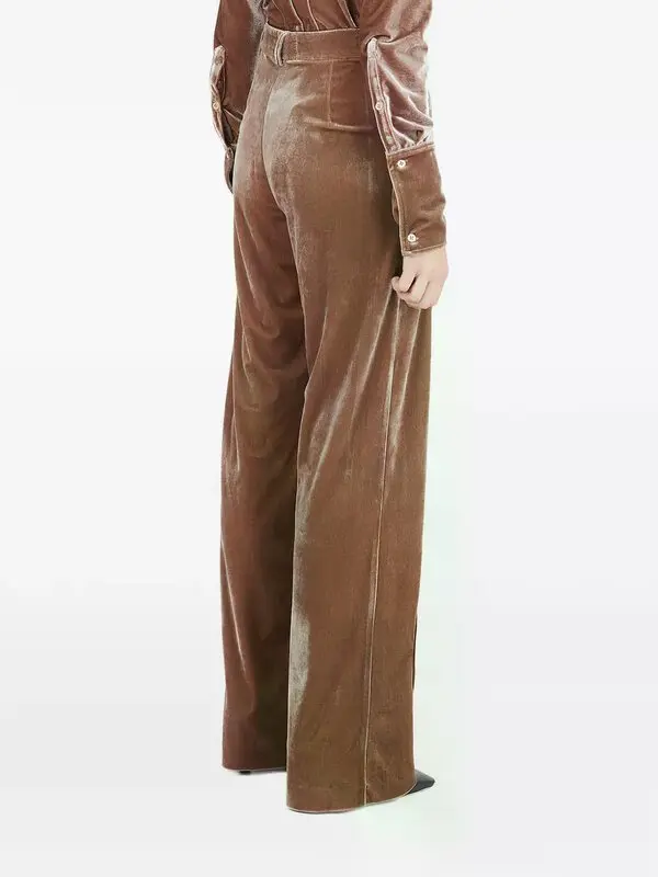 NINAMOUNAH Velvet Seam Detail Trousers