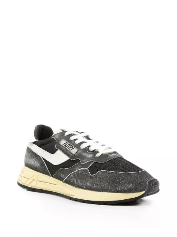 AUTRY Reelwind Distressed Mesh-panel Sneakers - Grey