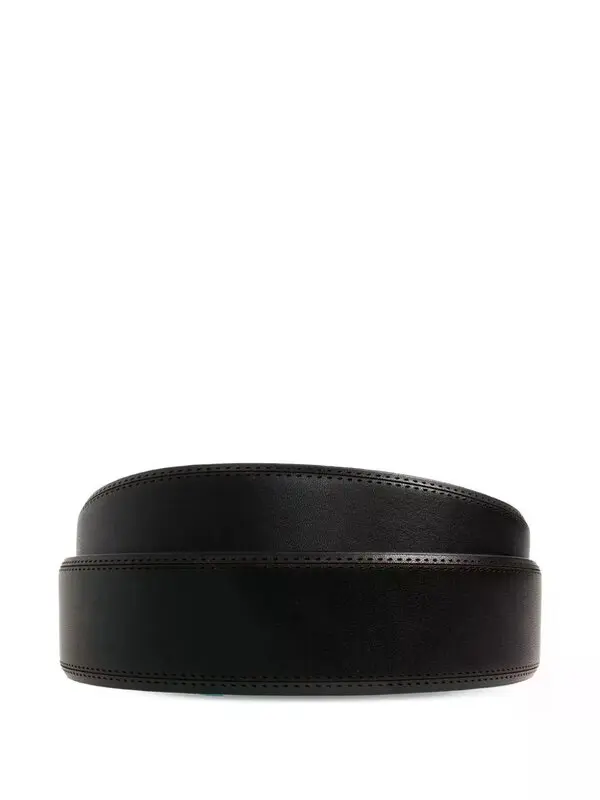Max Mara Leather Belt With Gold-tone Hardware