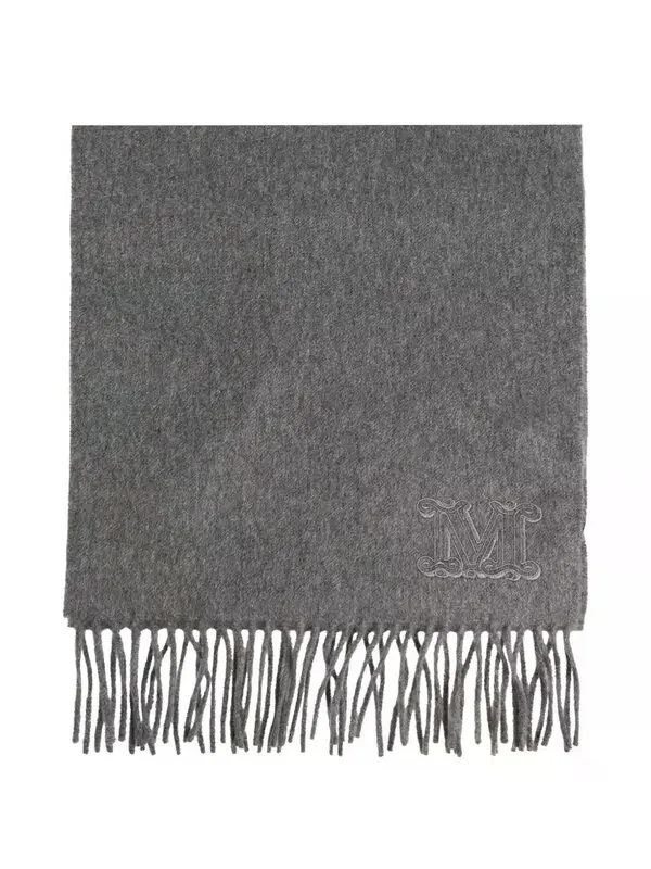 Max Mara Wsdalia Embroidered Scarf - Grey