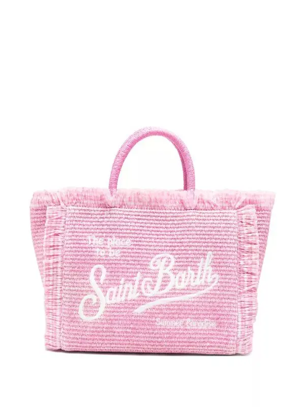 MC2 SAINT BARTH Colette Logo-embroidered Tote Bag - Pink