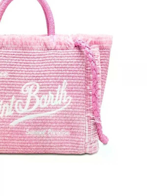 MC2 SAINT BARTH Colette Logo-embroidered Tote Bag - Pink