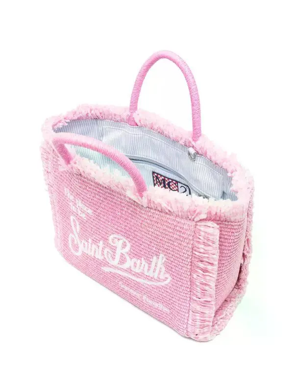 MC2 SAINT BARTH Colette Logo-embroidered Tote Bag - Pink