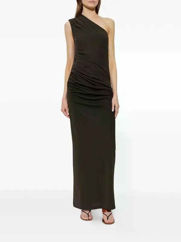 ROTATE BY BIRGER CHRISTENSEN One-shoulder Ruched Maxi Dress