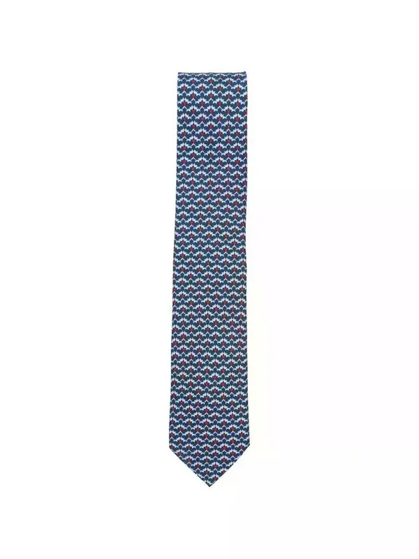 FERRAGAMO Silk Tie - Blue