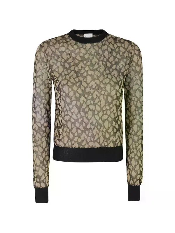 Nanushka Malak Animal-print Semi-sheer Jersey