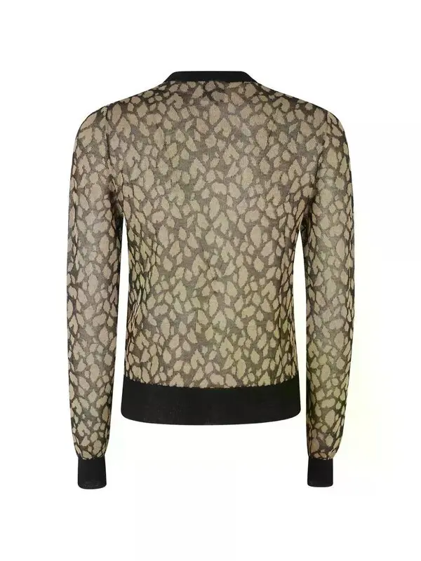 Nanushka Malak Animal-print Semi-sheer Jersey
