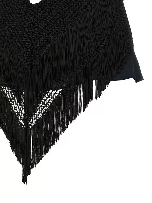 Andamane The Attico Reina Fringe Halterneck Top