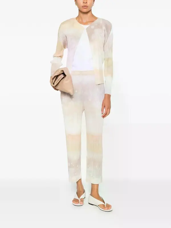 Issey Miyake Tie-dye Cropped Trousers