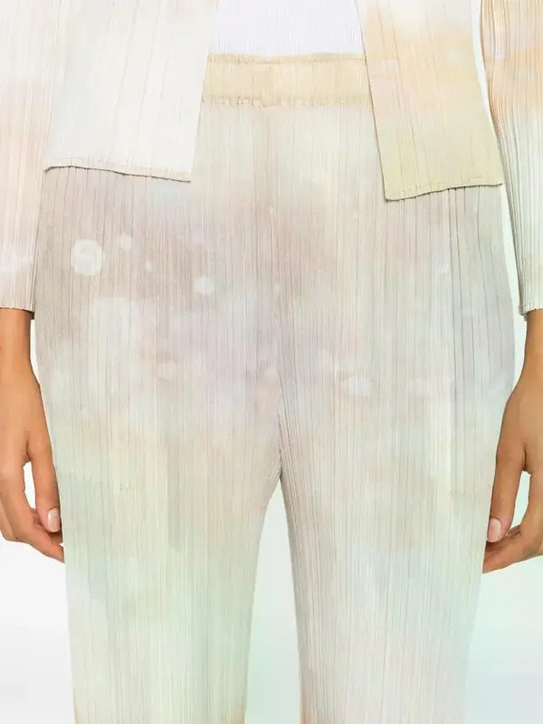 Issey Miyake Tie-dye Cropped Trousers