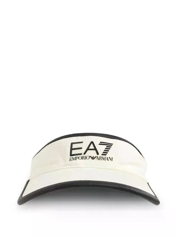 EA7 Logo Print Visor - Neutrals