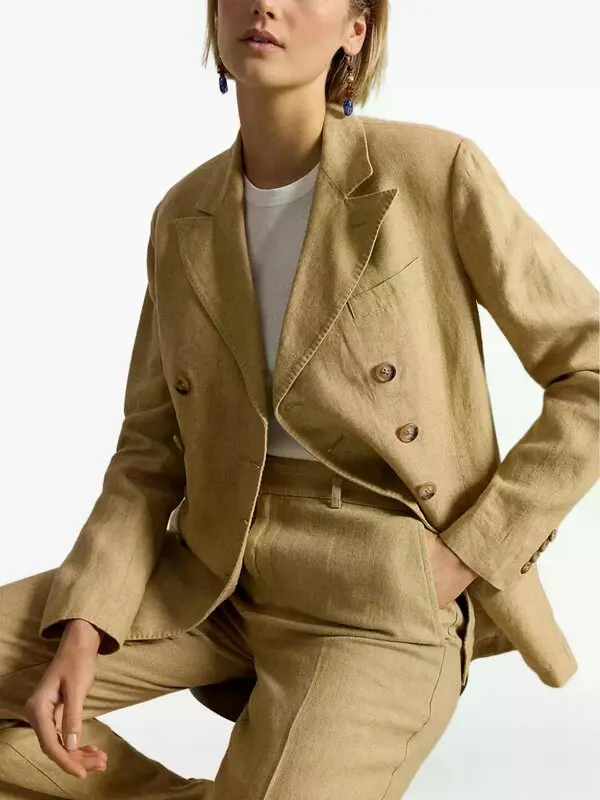 Polo Ralph Lauren Double-breasted Linen Blazer