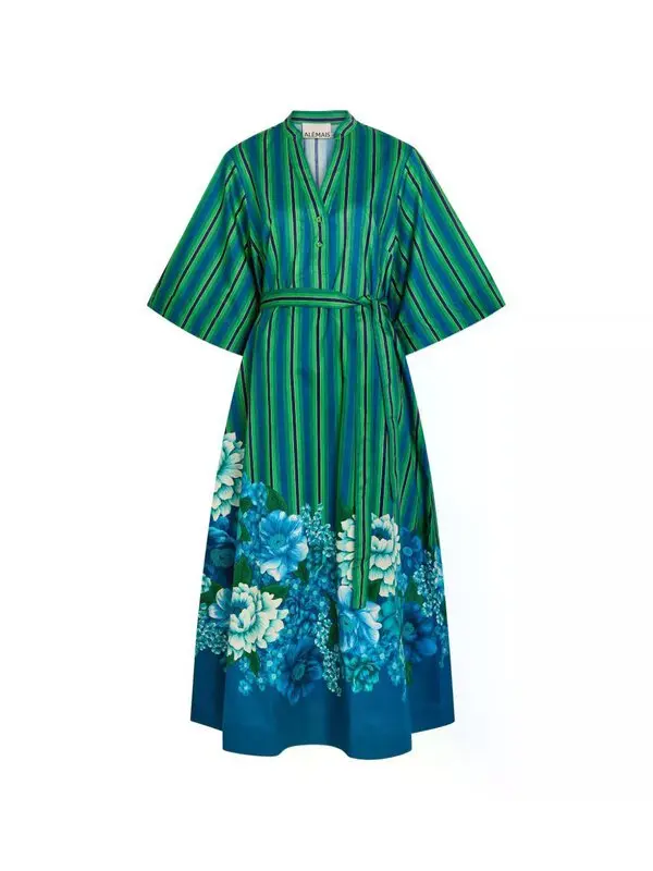 ALEMAIS Margo Tunic Striped Midi Dress