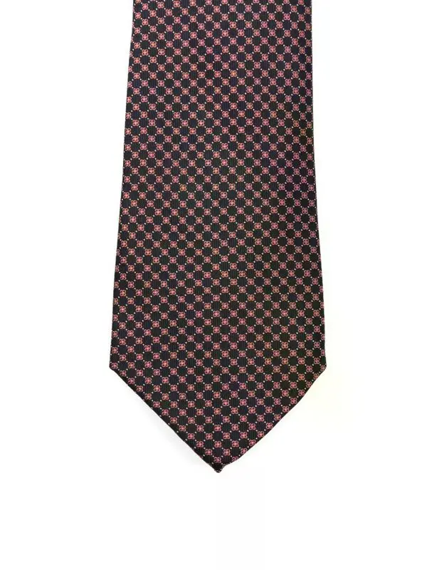 Canali Geometric Pattern Neck Tie