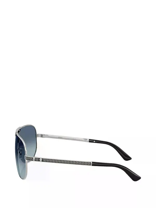 Versace Greca-detail Pilot-frame Sunglasses