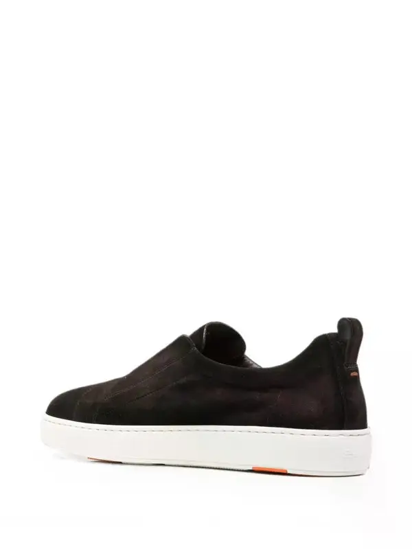 Santoni Victory Suede Slip-on Sneakers - Brown