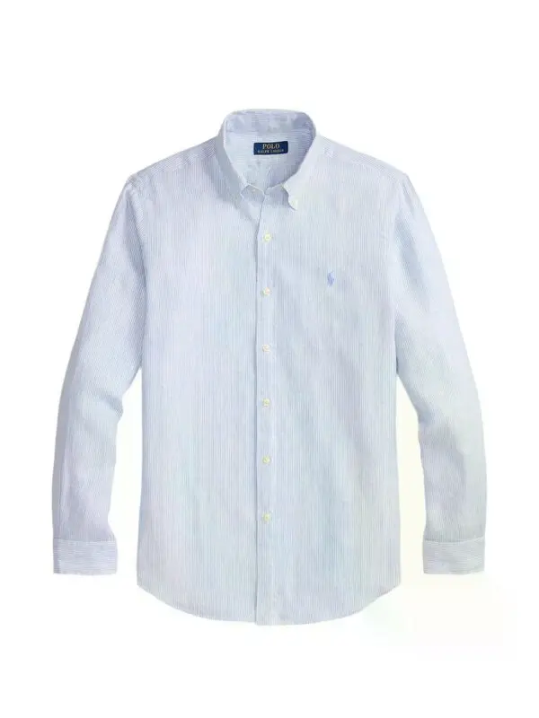 Polo Ralph Lauren Striped Linen Shirt - Blue