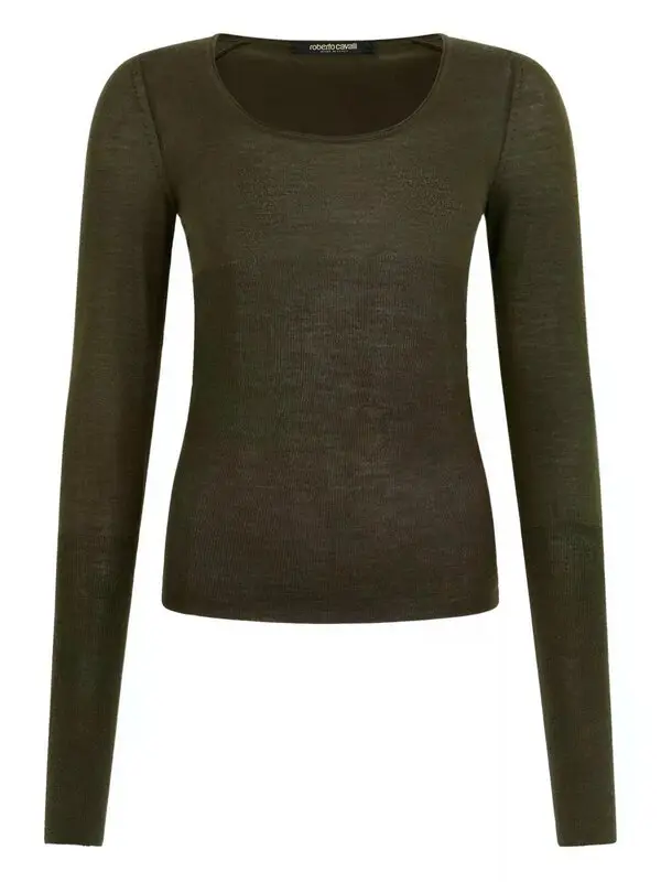 Roberto Cavalli Long-sleeve Round Neck Top