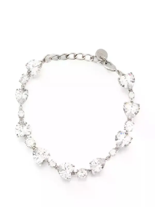SELF-PORTRAIT Multi-shape Crystal Bracelet - Silver