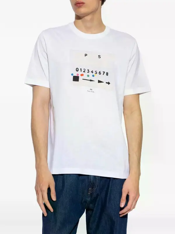 Paul Smith Graphic-print Cotton T-shirt - White