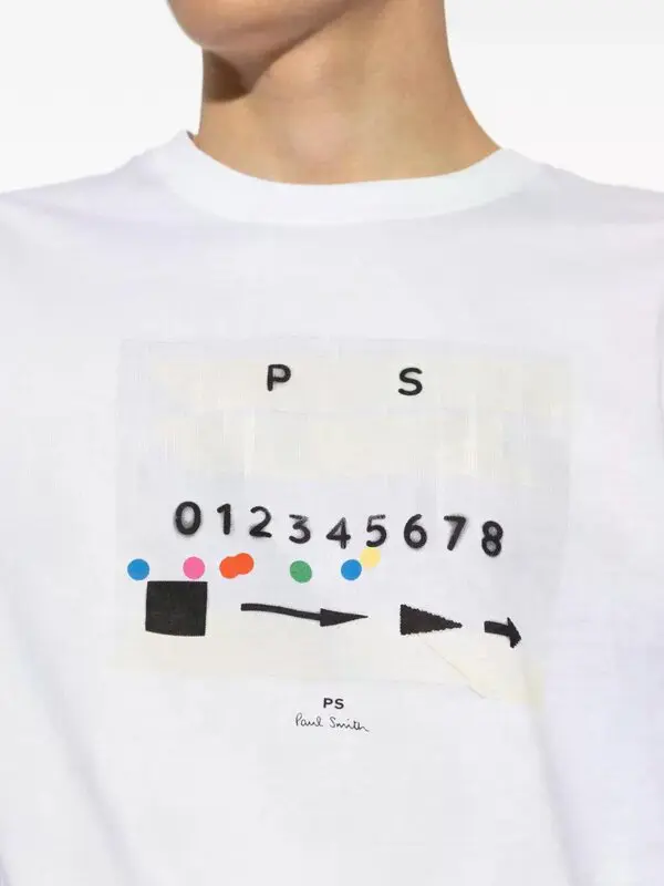 Paul Smith Graphic-print Cotton T-shirt - White