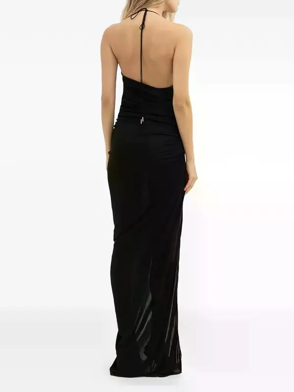 Atlein Draped Asymmetric Gown