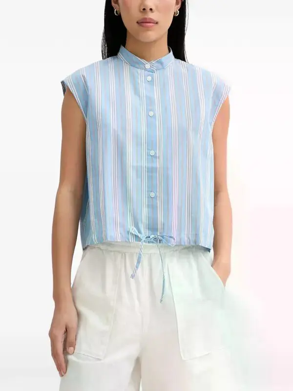 Marc O'polo Striped Drawstring-hem Top