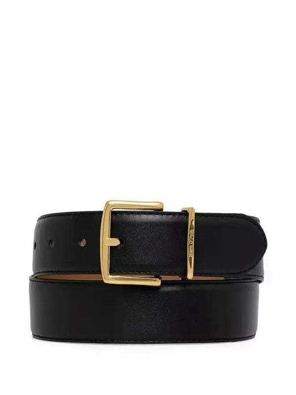 Marc O'polo Logo-engraved Leather Belt - Black