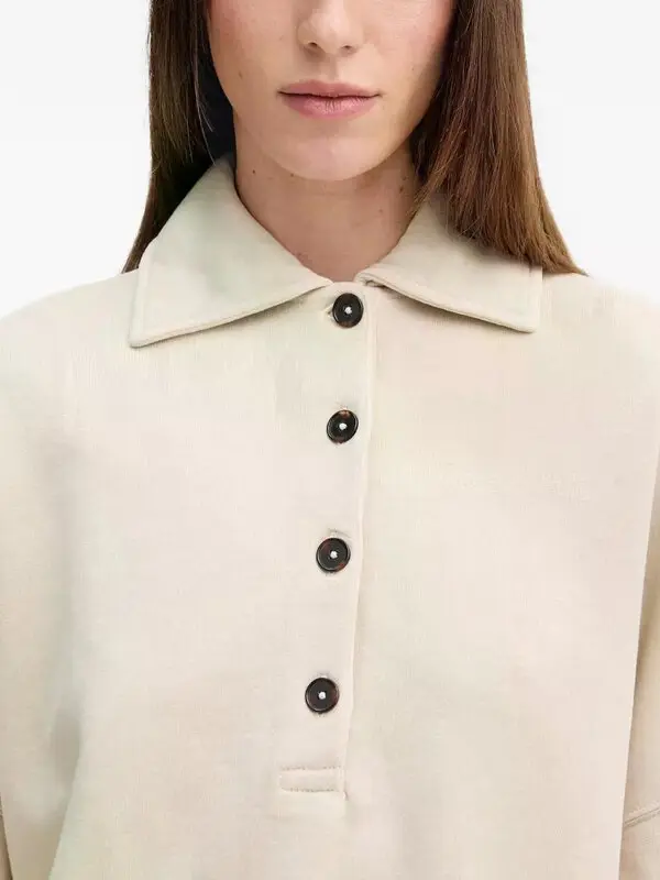 Marc O'polo Embroidered Logo Button-up Sweater