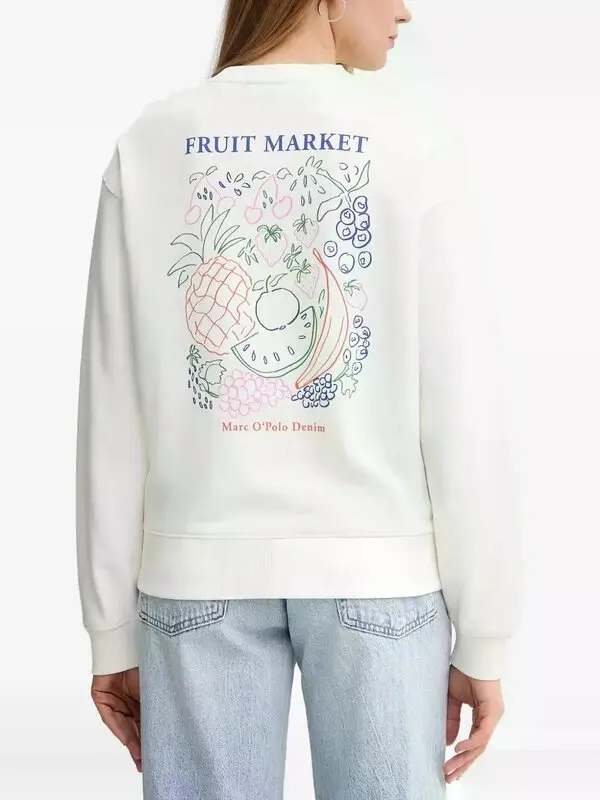 Marc O'polo Graphic Logo Print Crew Neck Sweater