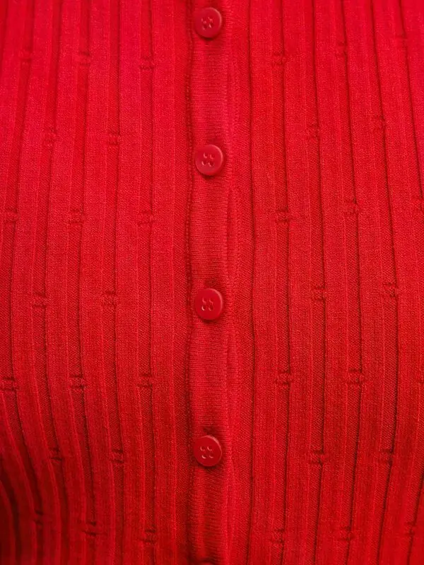 Marc O'polo Ribbed Knit Button-up Top