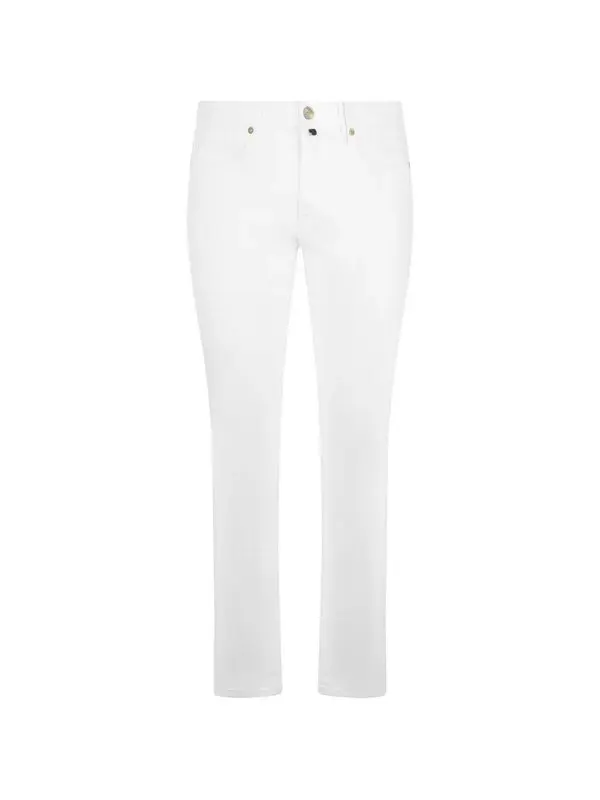 SLOWEAR Slim-cut Jeans With Logo Patch