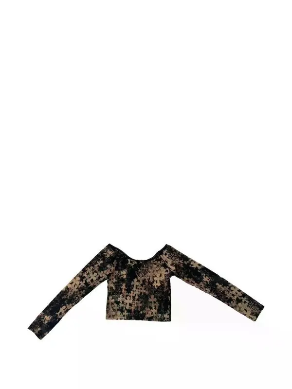 Chrome Hearts Waterfall Cross-print Top